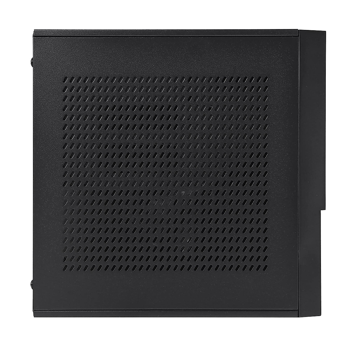 Goodisory MX01 SECC Fanless Mini ITX HTPC Chassis with 3.5" Hard Drive Bay and Vertical Stand Foot (Black)