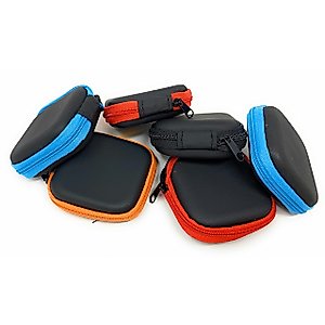 Bulk 24 Pack of Square Hard Foam Earbud Storage Cases