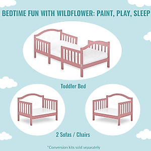 Dream On Me Rosie Toddler Bed in Classic Rose