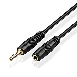 TNP 3.5mm Mono Extension (25FT) - 12V Trigger, IR Infrared Sensor Receiver Extension Extender, 3.5mm 1/8" TS Monaural Mini Mono Audio Plug Jack Connector Male to Female Cable Wire Cord