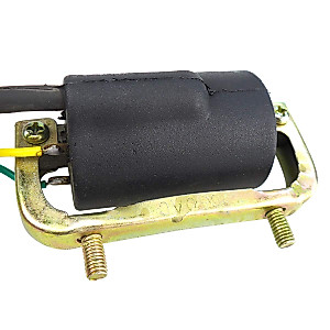 TIKSCIENCE Ignition Coil with Cap Fit for Honda CT90 CM91 C90M Trail 1966-1979 Replace 30530-102-780, Black