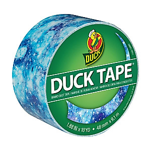 Duck Tape Brand 242736 Duck Printed Duct Tape, 6 Rolls, Starry Galaxy
