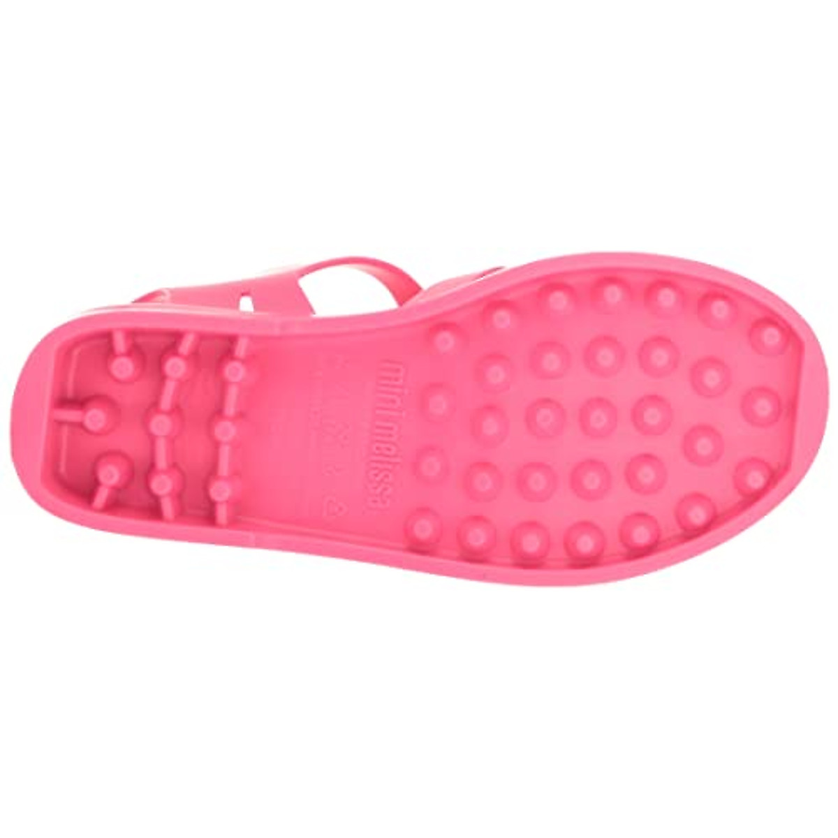 Mini Melissa Girls Flat Sandals, Pink, 7 Toddler