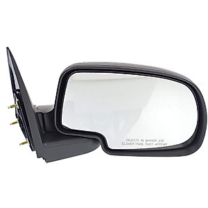 Kool Vue Left & Right Manual Non-Heated Door Mirrors Compatible With Chevrolet Silverado 1500 1999-2006 Without Blind Spot Feature Chrome Pair Extended Cab & Standard Cab