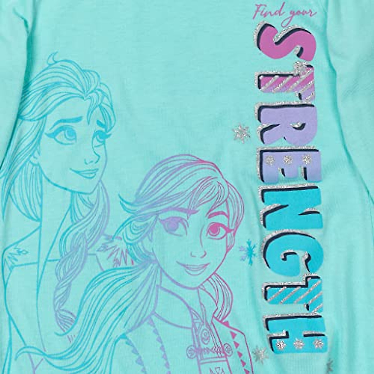 Disney Frozen Elsa Anna Little Boys Long Sleeve Graphic T-Shirt & Leggings Blue 7-8