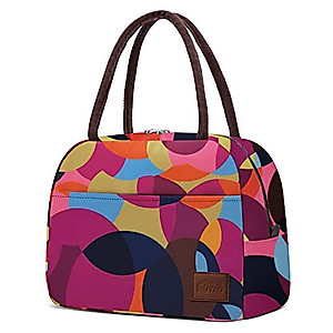 Lunch Bag for Women Adults Insulated Lunch Tote Bags Large Reusable Cooler Purse for Work Picnic Womens Lunch Box Food Containers Thermal Pack Bags Cute Lunchbox - Polka Dot 10L