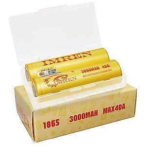 IMREN 4 Pack 3.7 Volt Rechargeable Battery 3000 mAh