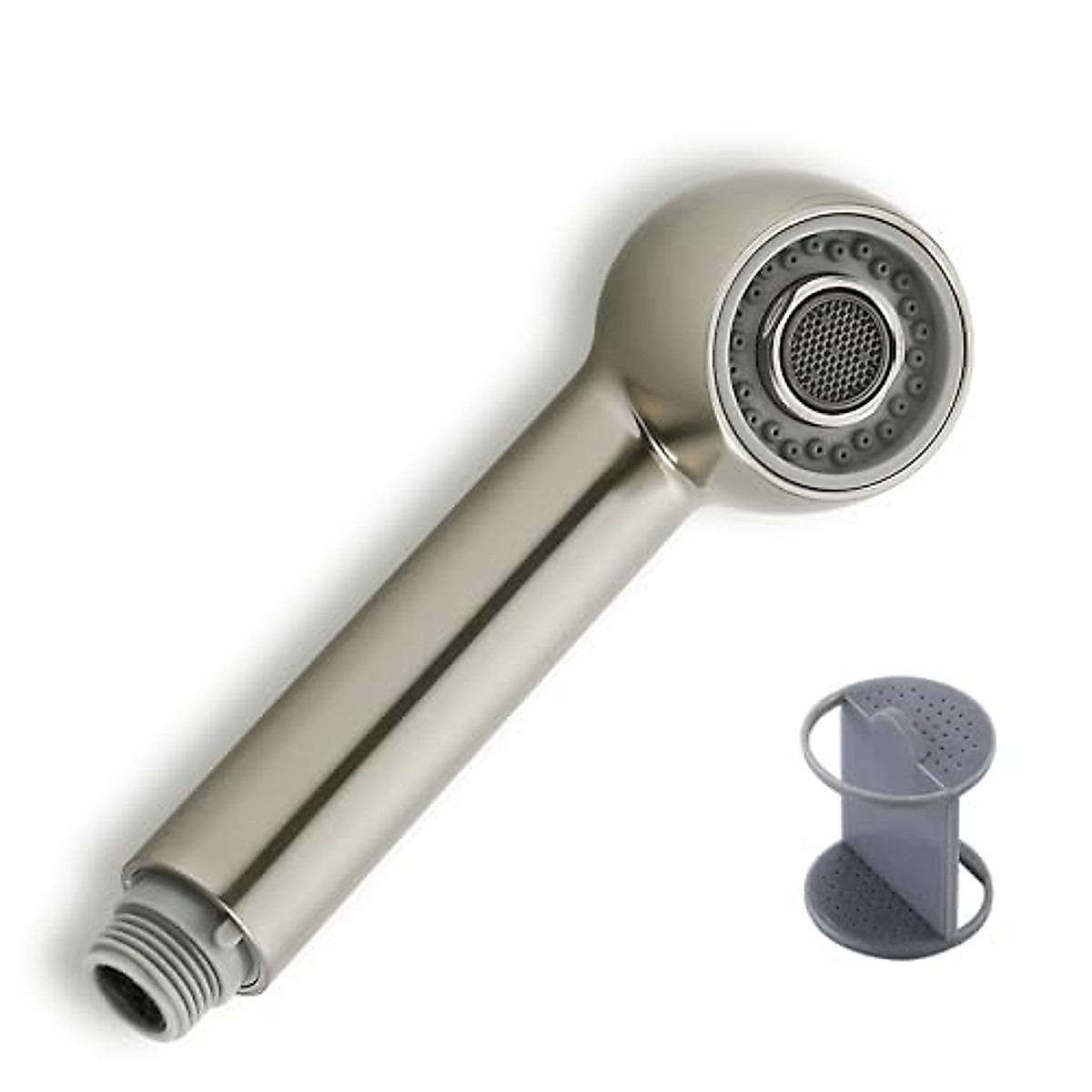 kitchen faucet head replacement,G1/2 or 13/16inch Pull Out Sprayer Head for Kitchen Sink 2-Function Faucet Spray Head Replacement parts Brushed Nickel