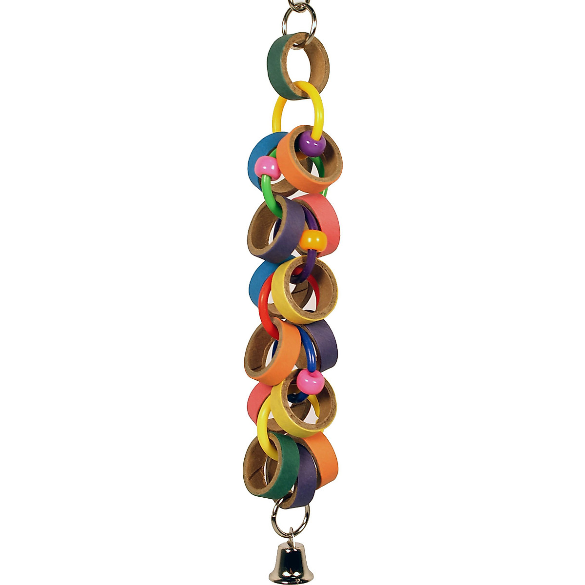 A&E CAGE COMPANY 001441 Happy Beaks Bagels & Bells Toy Multicolored