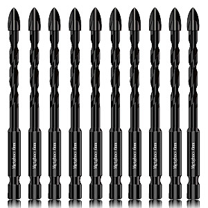 Mgtgbao 10pc 5MM Masonry Drill Bits +Mgtgbao 10pc 6MM Masonry Drill Bits
