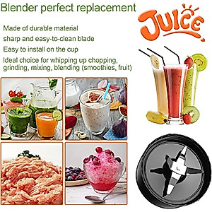 (Pack of 2) Cross Blade Blender Magic Bullet Replacement Parts Compatible with 250-watt Magic Bullet MB1101 Series Blender, Juicer and Mixer