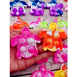30 Packs Funny Summer Present Unique Mini Turtle Assorted fidgets Bubble Toys for Kids Children Classroom Students Gifts from Teacher,Birthday Party Favors