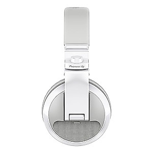 Pioneer DJ HDJ-X5BT-W - Closed-back, Bluetooth-compatible, Circumaural DJ Headphones with 40mm Drivers, 5Hz-30kHz Frequency Range, Detachable Cable, and Carry Pouch - White