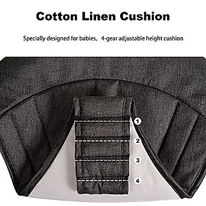 Quocdiog Baby Walker Foldable Adjustable Height,Multi-Function Anti-Rollover Toddler Walker,Suitable for All terrains for Babies Boys and Girls 6-18Months 9 Heights Adjustable (Black)