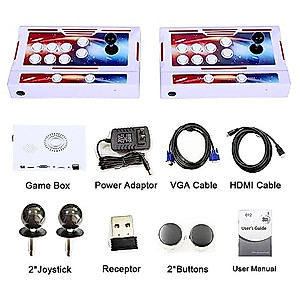 GWALSNTH 26800 in 1 Wireless Pandora Box 40S Bluetooth Arcade Games Console,1280X720 Display,3D Games,Search/Save/Hide/Pause Games,1-4 Players …