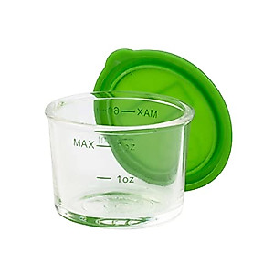 Glass Baby Food Storage Containers w Write What You Want Lids (4 Pk)- 2oz Jars with Storage Tray & Dry-Erase Marker- Microwave, Freezer, & Dishwasher Safe- For Homemade Babyfood, Breast Milk- BPA Free