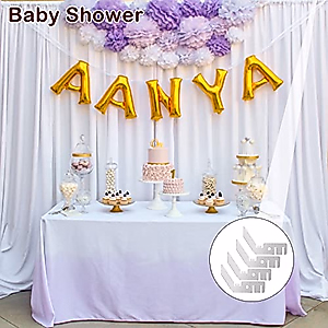 4 Pcs Double Crossbar Hanger, Pipe and Drape Backdrop Stand Kit Double Backdrop Stand, Pipe and Drape Accessories Crossbar Valance Hangers for Backdrop Wedding Decoration Party Convention Centers