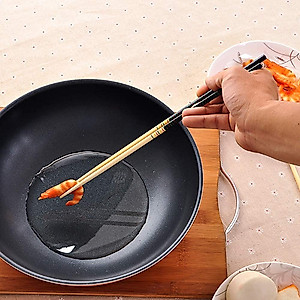 chop sticks,Reusable Chopsticks Cooking Chopsticks， Japanese Wooden Extra Long Reusable Bamboo Chopsticks Non Slip For Hot Pot, Noodle,Deep Frying,13inch (Size : 5pairs)