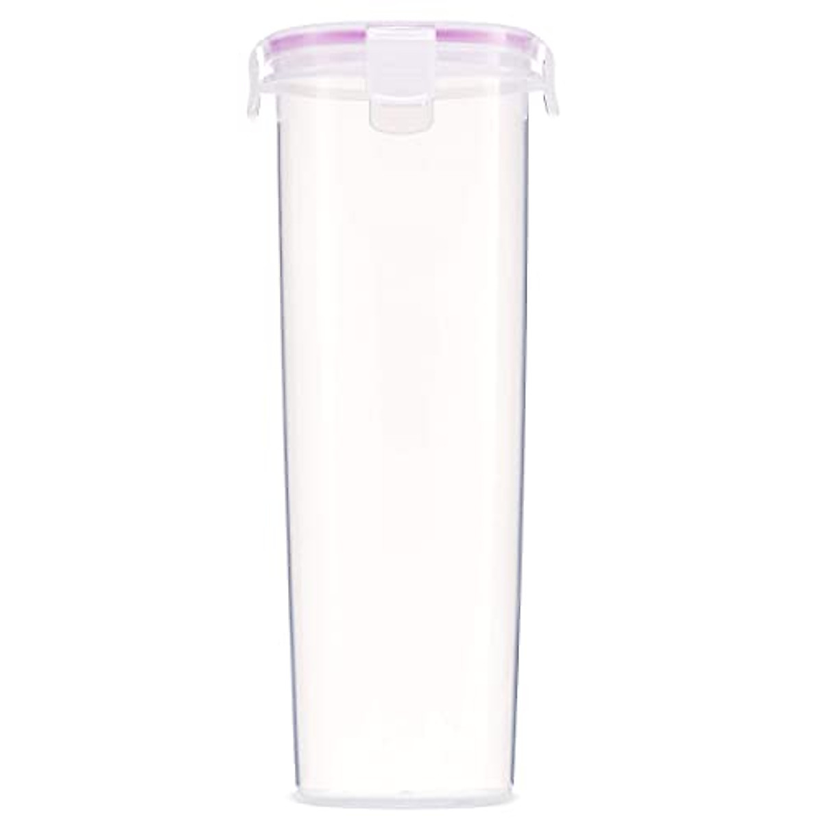 Komax Spaghetti Container – Dry Food Storage Containers with Lids – BPA-Free Round Plastic Canister Set for Pasta Storage – Pasta Containers for Pantry - Dishwasher Safe Airtight Containers (Set of 2)