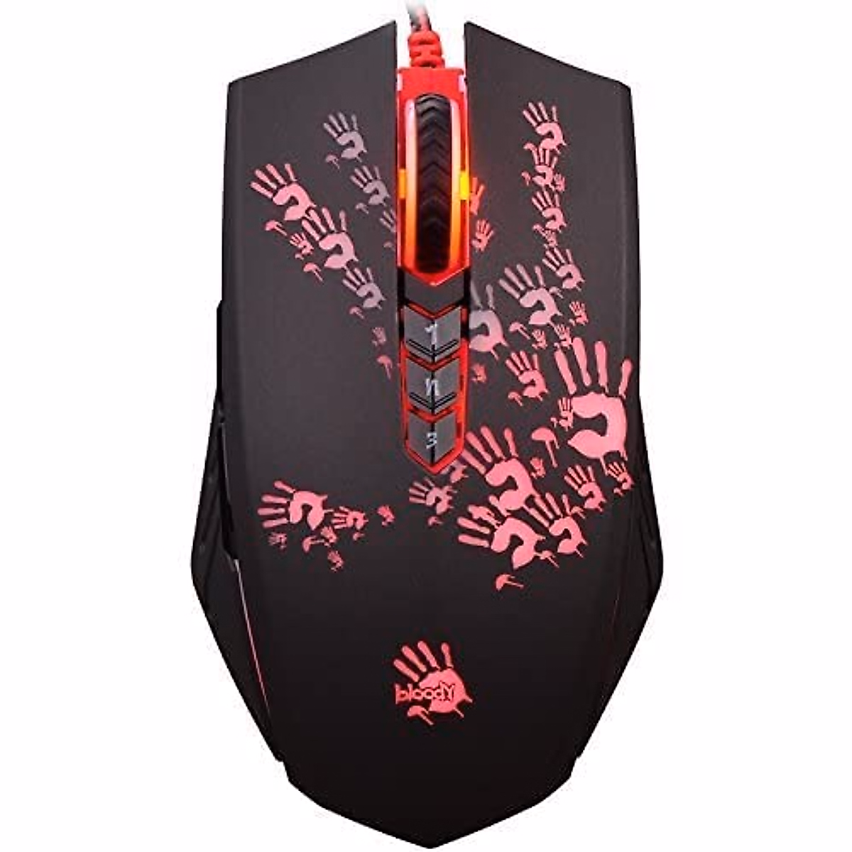 Bloody A60L Optical Gaming Mouse with Light Strike (LK) Switch & Scroll - Fully Programmable and Advance Macros (A60L)