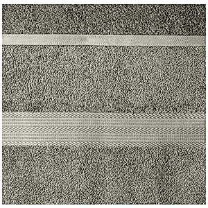 Amazon Basics Fade-Resistant Cotton Bath Towel - 4-Pack, Gray