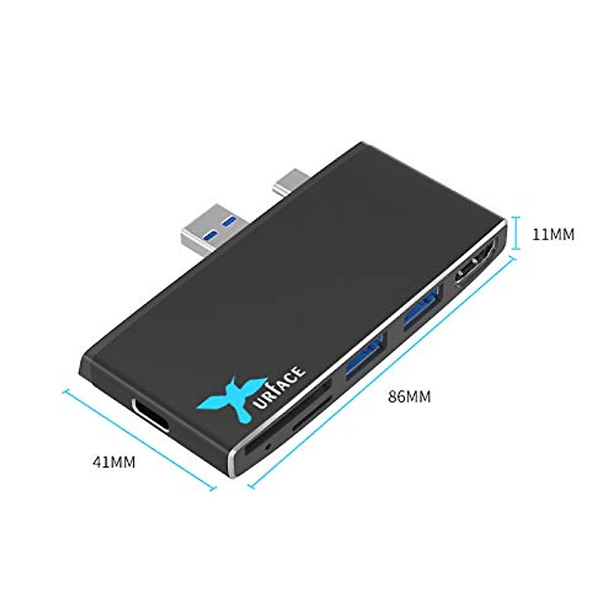 IMD-SUR394P7 Docking Type C3.1 Hub & Reader & HDMI for Surface Pro7