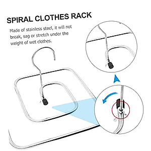 GATHINESS 2pcs Swivel Hanger Quilt Blanket Kids Hangers Folding Clothes Rack Spiral Quilt Rack rotatable Spiral Hanger Clothes Drying Racks Hanging Rack Space-Saving Organizer to Rotate Sock