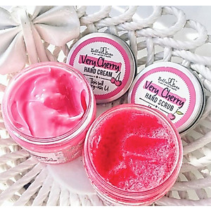 Bella & Bear Very Cherry Hand Scrub, No Harmful Chemicals, Cruelty-Free, Vegan-Friendly Exfoliating, 6.7oz