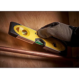 Stanley 0-43-511 Spirit level "Torpedo" of plastic/aluminum, Black