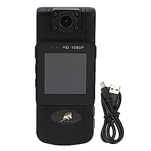 GOWENIC 1080P Mini Body Camera Infrared Night Motion Detection 180 Degree Rotation Lens 1.54inch Display Body Worn Camera for Security Monitoring