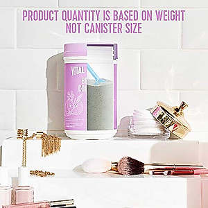 Vital Proteins Beauty Collagen Peptides Powder Supplement for Women, 120mg of Hyaluronic Acid - 15g of Collagen Per Serving - Enhance Skin Elasticity and Hydration - Lavender Lemon - 9oz Canister