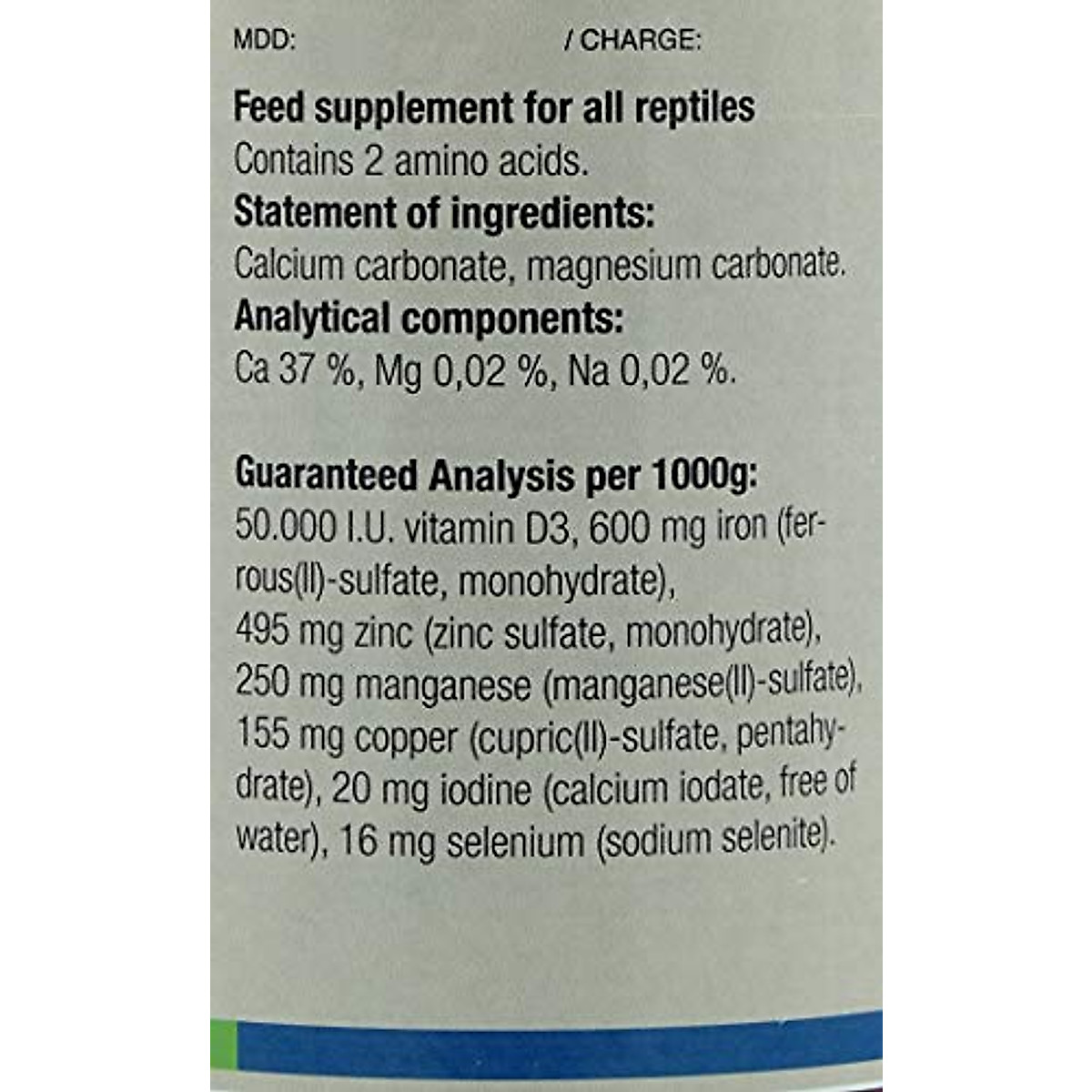 Nekton Rep-Calcium Plus D3 Reptile Supplement, 65gm