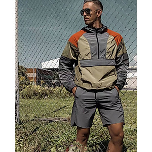 CANGHPGIN Men's Workout Athletic Running Shorts 7 inch Lightweight 2 Pack Basketball Sports Gym Shorts with Pockets