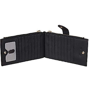 Travelambo Womens Multi Card Case Wallet & Front Pocket Minimalist Leather Slim Wallet