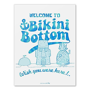 GRAPHICS & MORE SpongeBob Bikini Bottom Welcome Wall Art Picture Paper Poster Décor Home Decoration