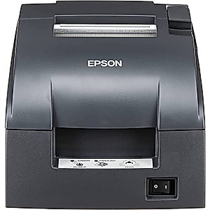 Epson TM-U220B Dot Matrix Compact POS Impact Receipt and Kitchen Label Printer - USB, Ethernet and DK Port Connectivity - Print Speeds up to 6.0 lps, 4 Lines Per Second, Auto-Cutter, DAODYANG