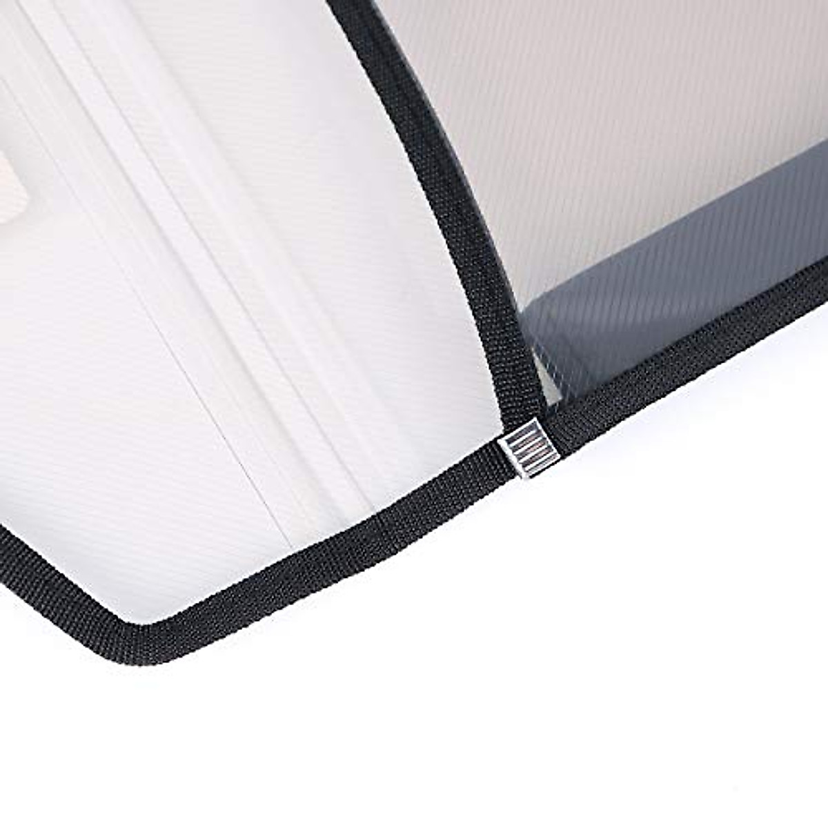 ABC life Plastic File Folder Poly Pockets Envelope Expanding File Wallet A4/Letter Size, 6 Pack Large Document Folder with Button Closure,Waterproof Transparent Accordion File Pouch for School/Office