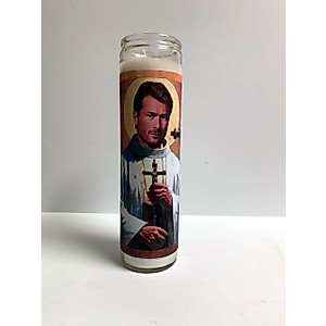 Saint Glen Powell Celebrity Parody Devotional Prayer Candle