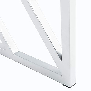 Safavieh Home Office Elaine Modern White and Silver 1-drawer Desk