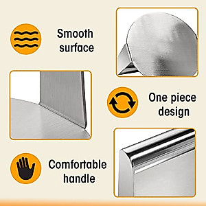 Aigrettei Burger Press - Stainless Steel Burger Smasher Tool - Smooth & Non-Stick Surface -Round Utensil for Grilling Meat Patty, Steak, Hot Dog, Grill Flattener for Steaks, Panini, Sandwich, 5.5x5.5