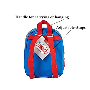 RALME Thomas the Train Mini Backpack for Kids - 10 Inch Toddler Thomas and Friends Backpack, Blue