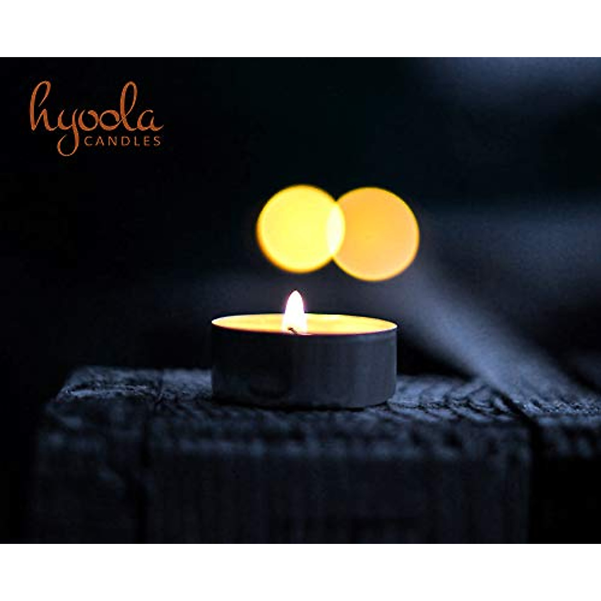 HYOOLA Beeswax Tealight Candles in Aluminum Cup - 24 Pack - 100% Pure Natural Beeswax Candles