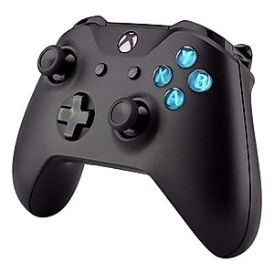 ABXY Bullet Buttons Mod Kit Levers Joystick for Xbox One S Slim Elite Controller (Clear Sky-Blue)