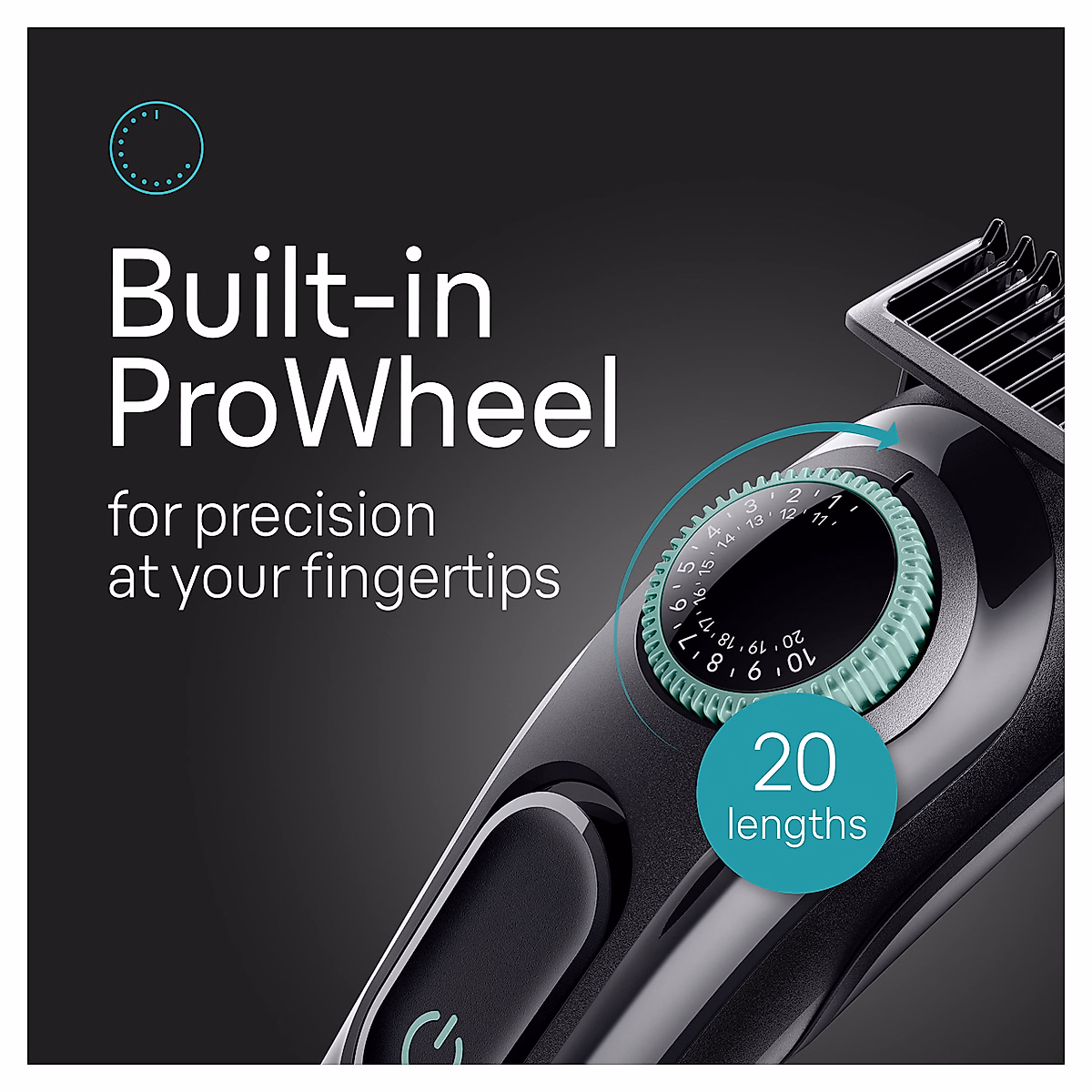 Braun All-in-One Style Kit Series 3 3430, 3-in-1 Trimmer for Men with Beard Trimmer, Ear & Nose Trimmer, Hair Clippers, Ultra-Sharp Blade, 20 Length Settings, Washable, Black