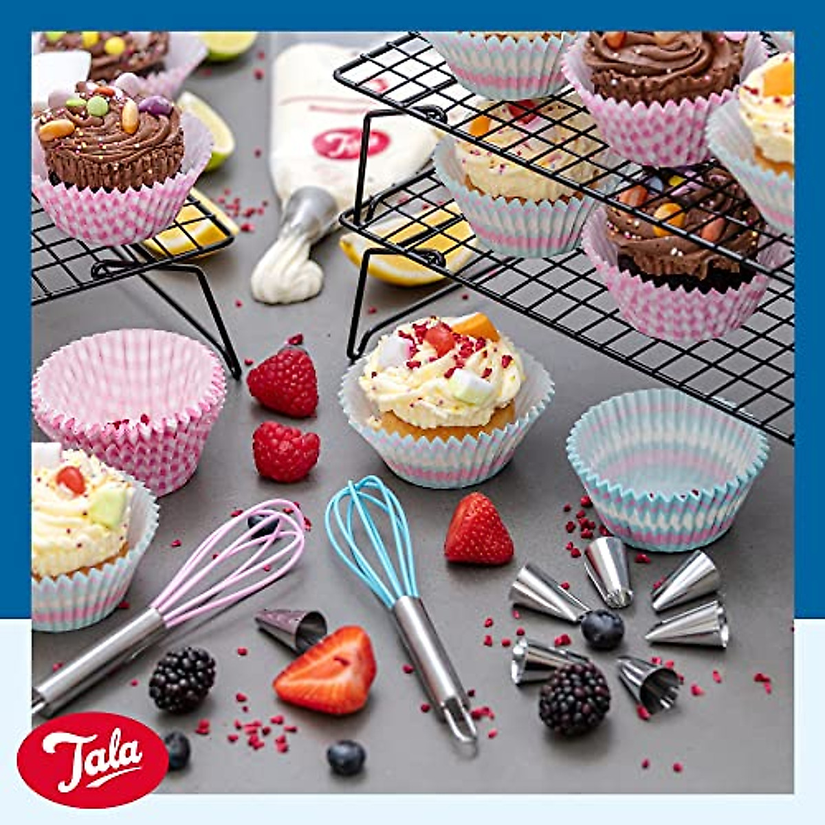 Tala 3 Tier Cake Cooling Rack Non Stick, Black