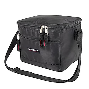6 Can Cooler Bags Insulated Soft Cooler Lunch Bag for Men, Waterproof Leak Proof Cooler Bags Insulated (Black on Black)