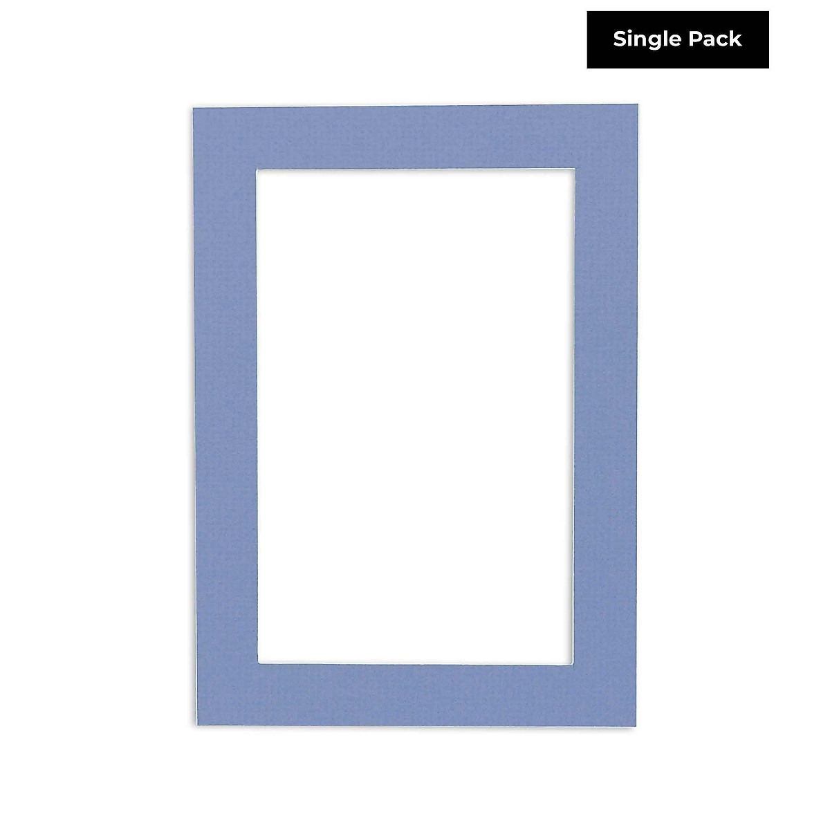 12x18 Mat Bevel Cut for 11x17 Photos - Acid Free Brittany Blue Precut Matboard with Backing Board and Crystal Clear, Self Seal Photo Mat Bag - for Pictures, Photos, Framing - 4-ply Thickness