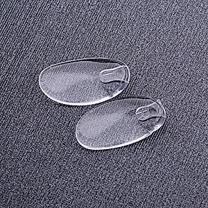 BEHLINE Eyeglass Nose Pads Replacement for Silhouette Frameless Glasses Eye Glasses and Eyewear Frames,Soft Silicone Plug in Eye Glasses Parts Push in Nose Piece,Clear Repair Kit