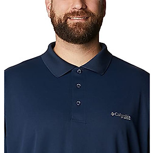 Columbia Men's PFG Perfect Cast Polo Shirt, Breathable, UV Protection Collegiate Navy