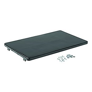 Rubbermaid Commercial Adjustable Shelf Kit for Full Size and Compact Housekeeping Carts, Black, 2-1/4-Inch Height, 30-1/8-Inch Length X 18-1/2-Inch Width (FG619500BLA)